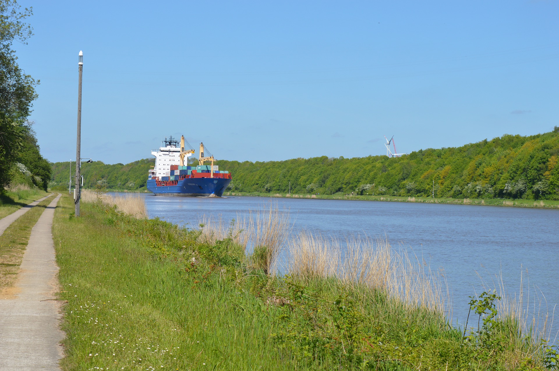 Spannende Brcke Nord Ostsee Kanal Fotosnull